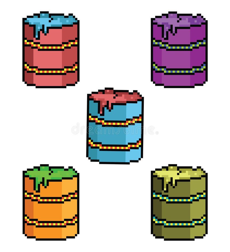 Explosion Pixel Art, Video Game Explosion Animation Flame Pixel Art ...