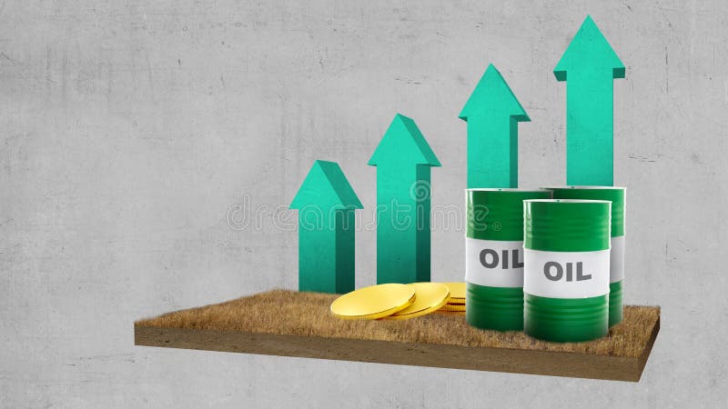 Oil Barrel and a Stack of Coins Stock Image - Image of concept ...