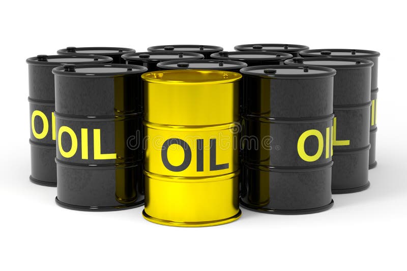 Oil and Gas Barrels and Drums Symbol Stock Illustration - Illustration ...