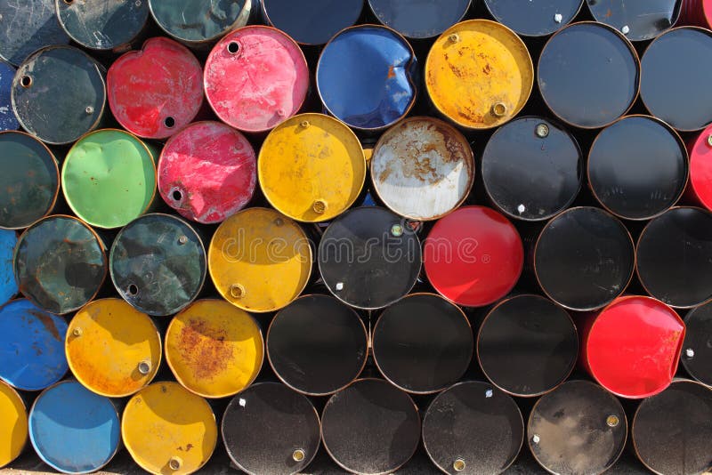 Oil barrels stock image. Image of barrels, grunge, dump - 29375971