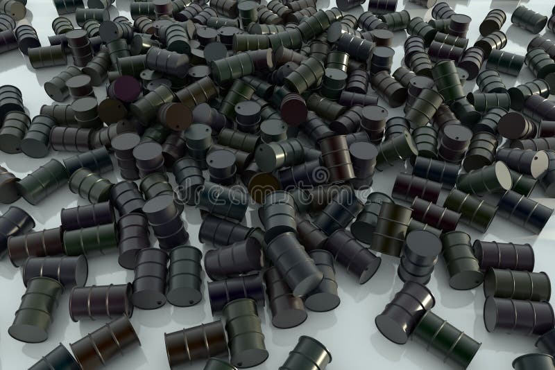 Oil barrels on a plane stock illustration. Illustration of fuel - 68366381