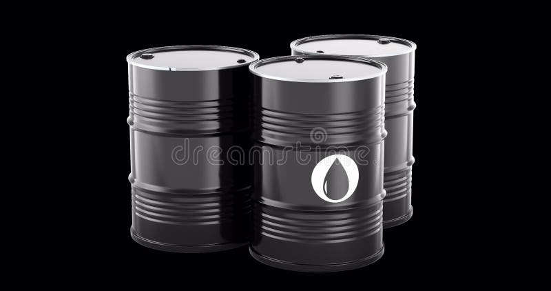 Oil Barrels, Rotation Animation, Seamlessly Loopable. 3D Rendering ...