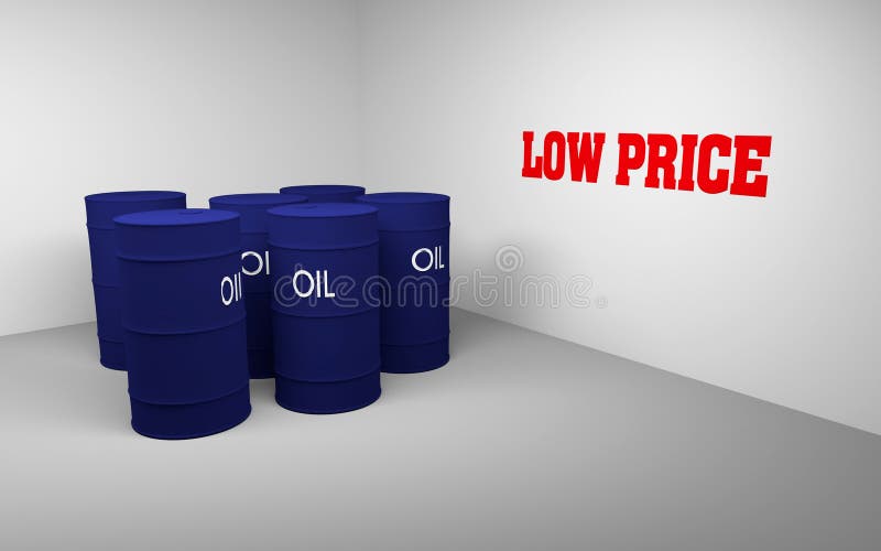 Oil prices in the market stock illustration. Illustration of industry ...