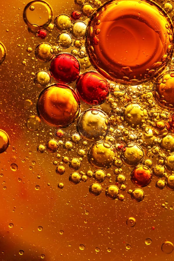 Oil blisters on glass stock image. Image of golden, blisters - 226814589