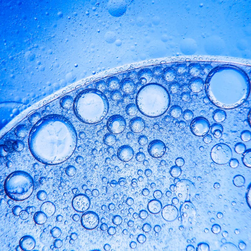 Oil Bubbles on a Water Surface Stock Photo - Image of liquid, circle ...