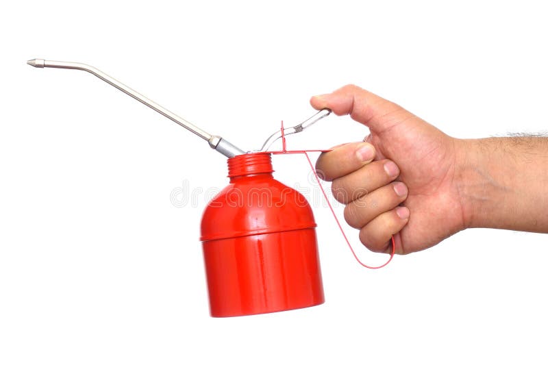 Oil can stock image. Image of isolated, white, tool, lubricate - 15796969