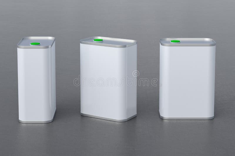 White Rectangular Tag Mockup on Gray Background. Side View Stock ...