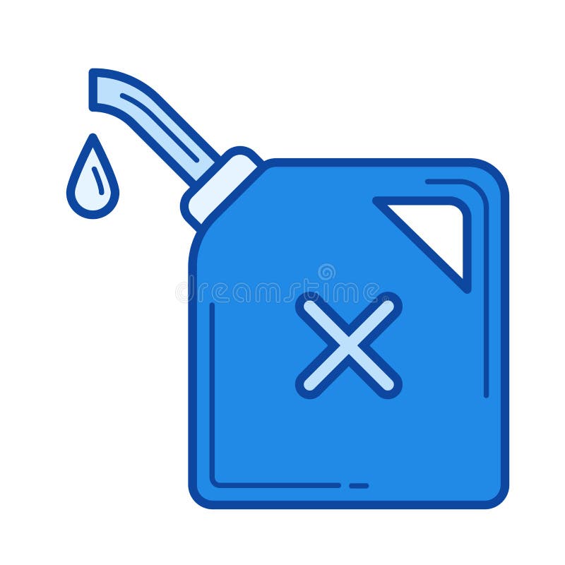 Oil can line icon. stock vector. Illustration of icon - 100290631
