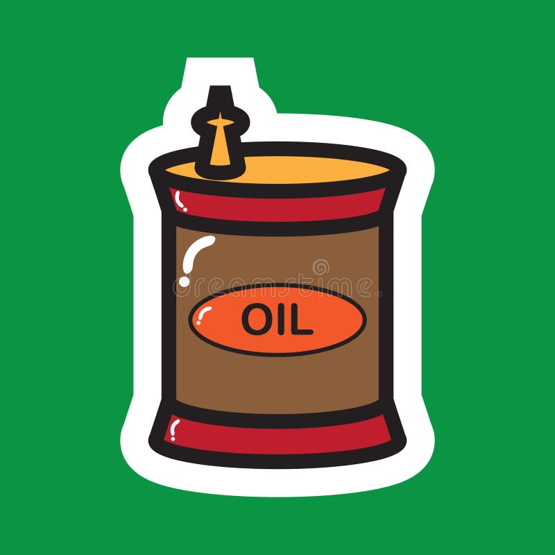 Oil Can. Vector Illustration Decorative Design Stock Vector ...