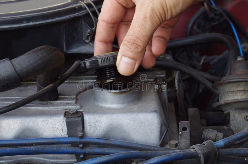 Oil cap stock photo. Image of maintain, service, tocheck - 47451798