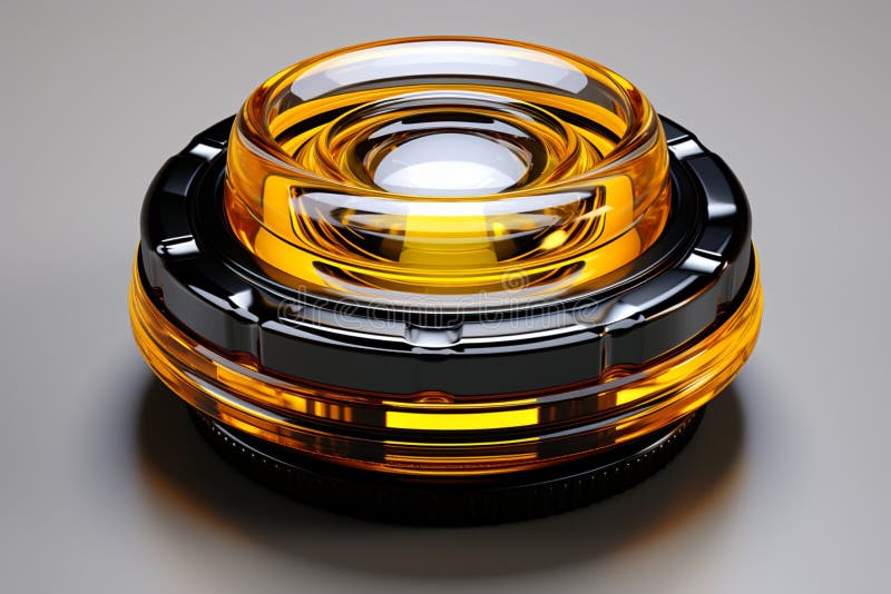 Oil Cap on White Background Stock Illustration - Illustration of inside ...