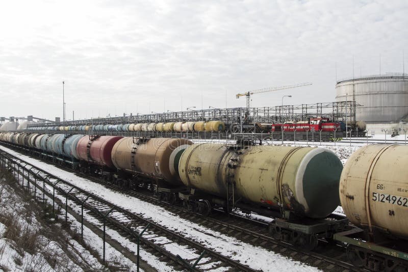 Oil cargo transfer station stock photo. Image of terminal - 29538168