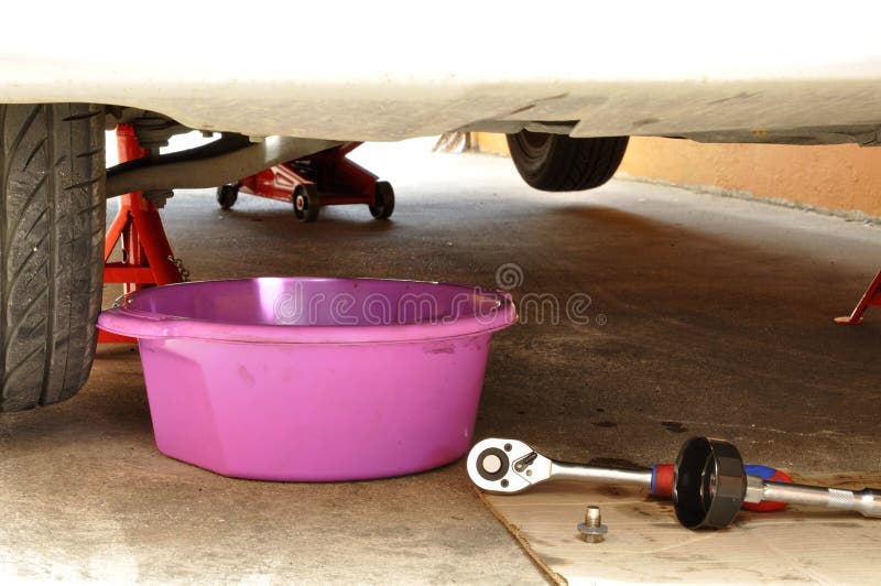 Oil change stock photo. Image of lubrication, filling - 33042888
