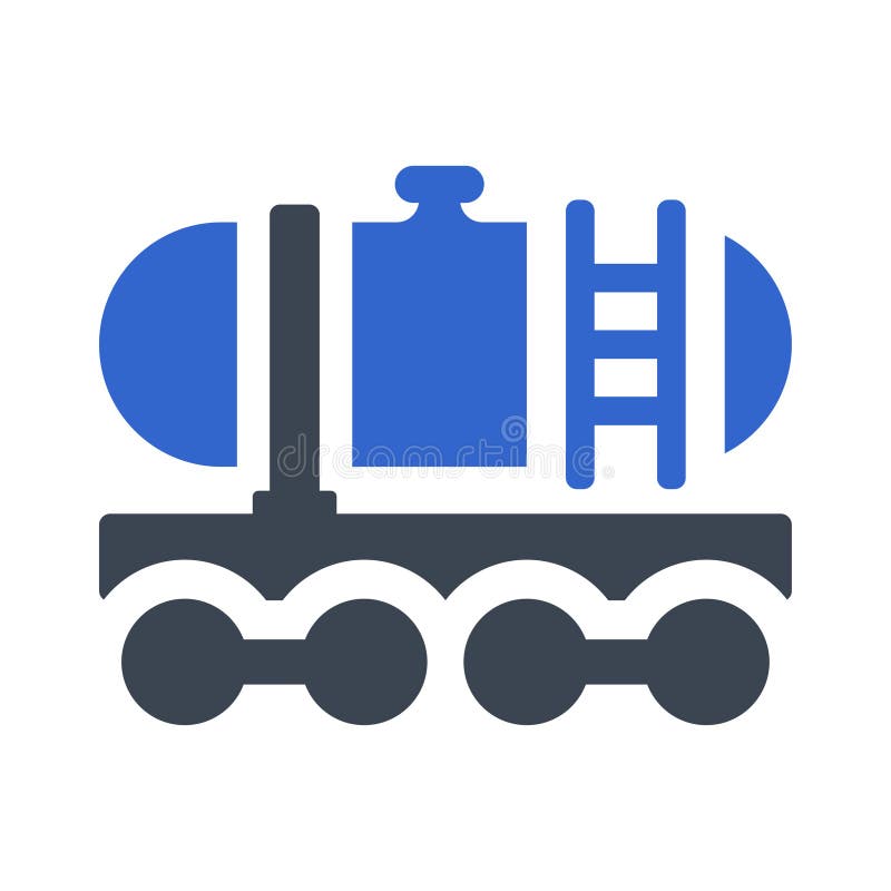 Oil cistern train icon stock vector. Illustration of logistics - 330713504