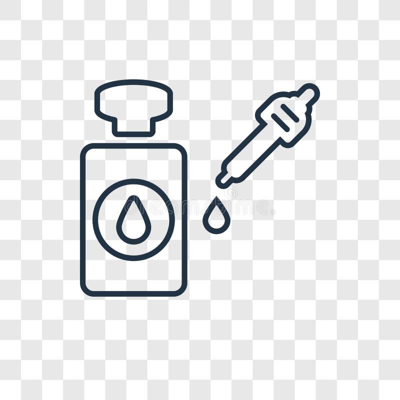 Oil Concept Vector Linear Icon Isolated on Transparent Background, Oil ...
