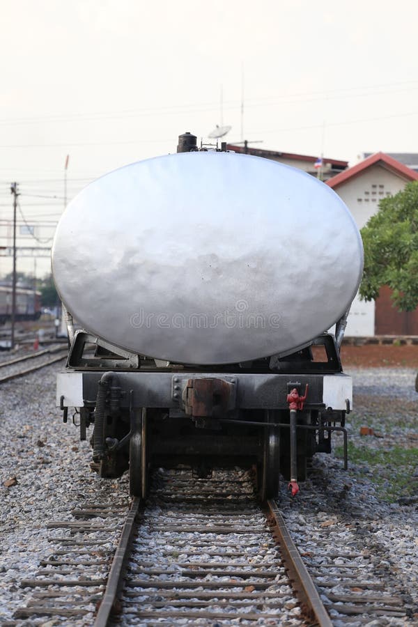 Oil Container Stay in Train Station Stock Photo - Image of containers ...
