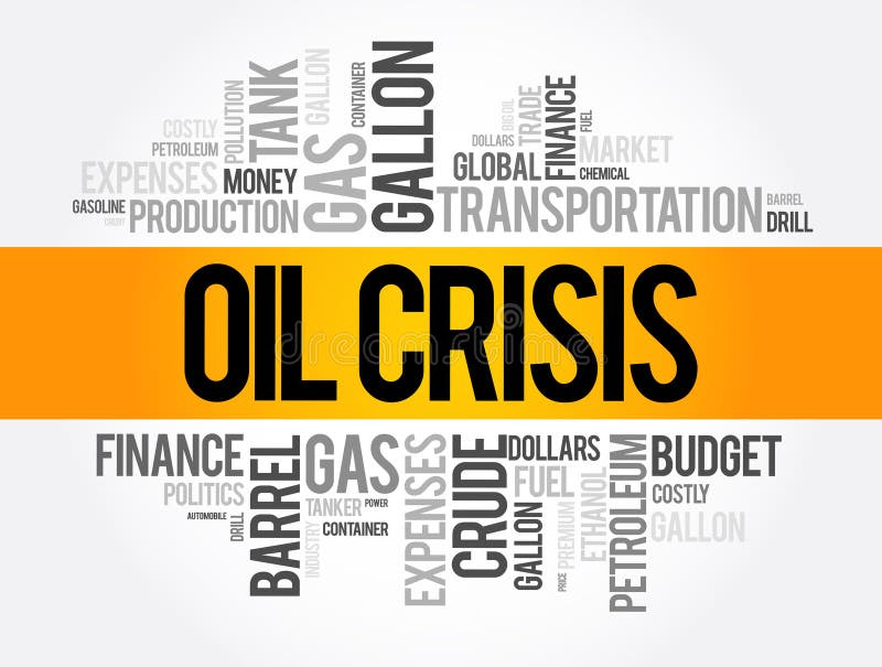 Oil Crisis Word Cloud Collage, Concept Background Stock Image - Image ...