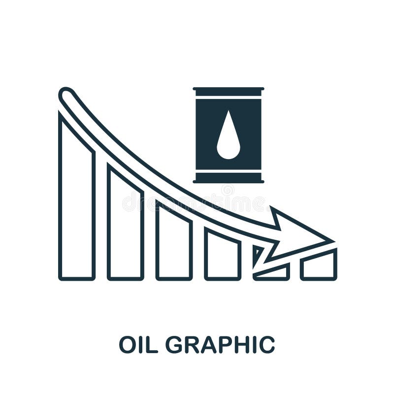 Oil Decrease Graphic Icon. Mobile App, Printing, Web Site Icon. Simple Element Sing Stock ...