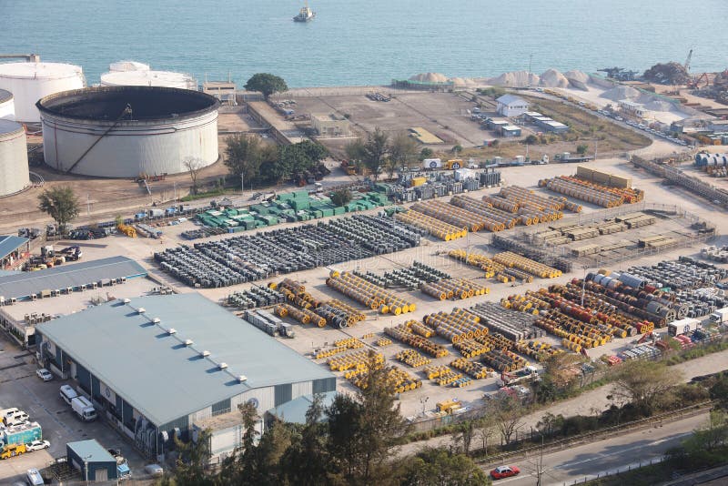The Oil Depot at Nam Wan Hk Editorial Photo - Image of cold, pipe: 90167366