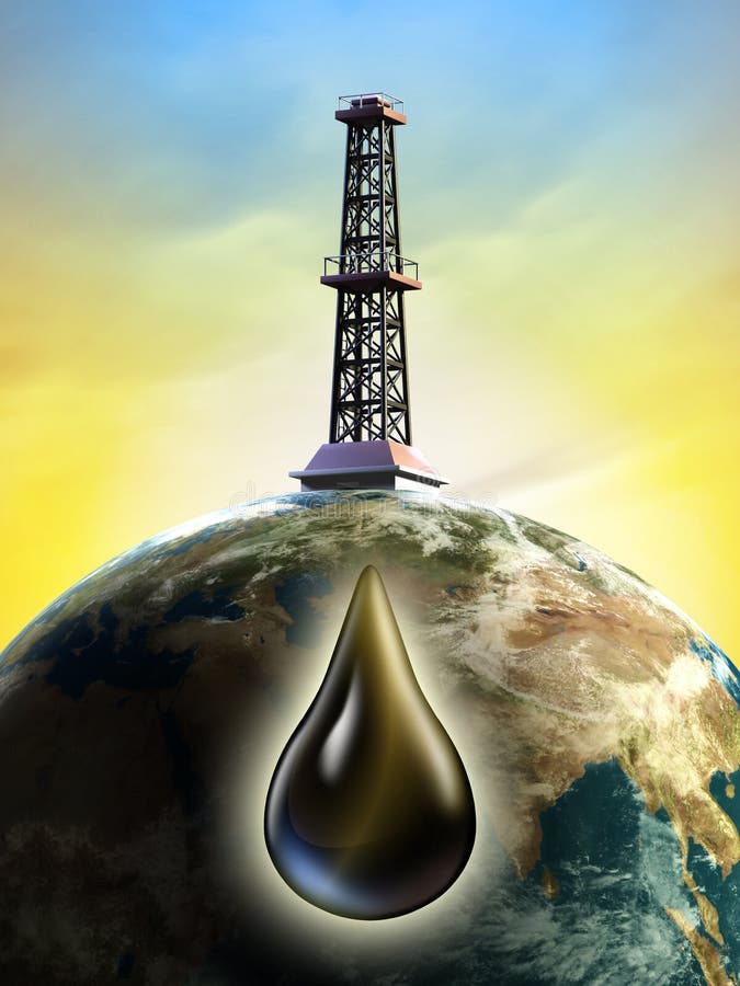 Oil derrick stock vector. Illustration of production - 32187452