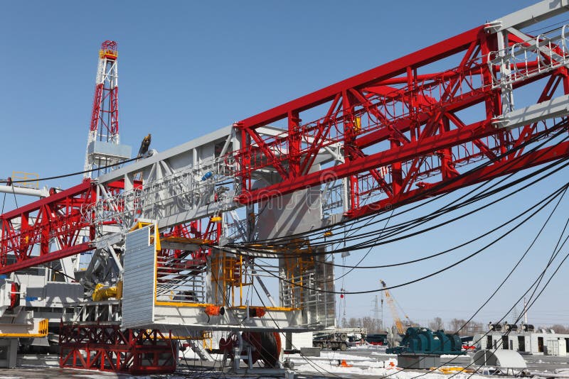 Oil derrick stock photo. Image of steel, work, fuel, platform - 23958604