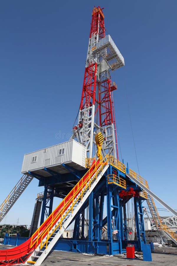 Oil rig stock image. Image of landing, water, drilling - 5876905