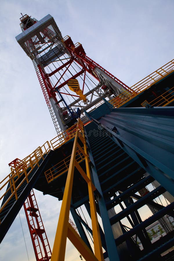 Oil derrick stock image. Image of engineering, industry - 24388809