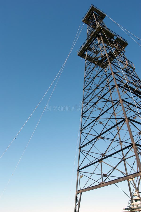 Oil Drilling Derrick with Top Drive Stock Photo - Image of dolly ...