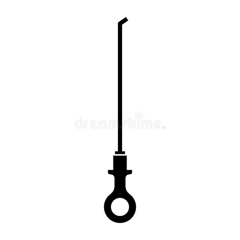 Oil dipstick stock vector. Illustration of lube, clean - 25550681