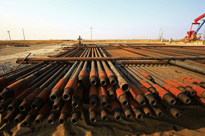 Oil drill pipe stock photo. Image of wells, technology - 319070606