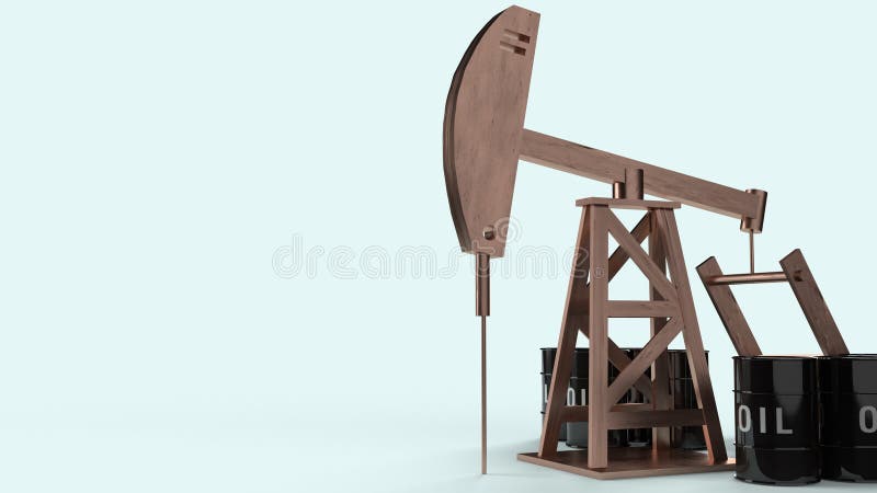 Digging For Oil With Machine