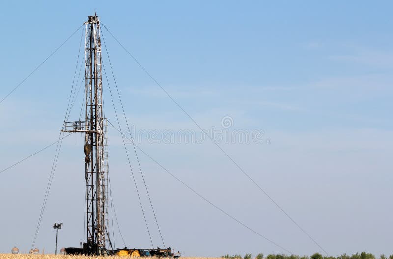 Oil drilling rig stock image. Image of tower, exploration - 26697939