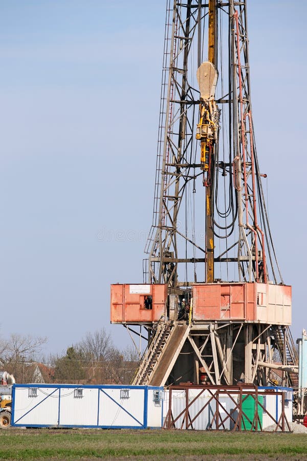 Oil Drilling Rig and Equipment Stock Image - Image of outdoor, platform ...