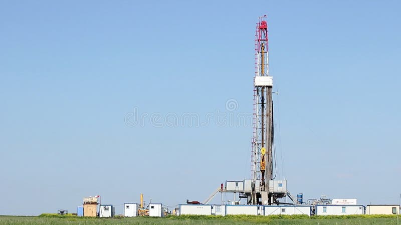 Oil Drilling Rig with Top Drive System Stock Video - Video of outdoor ...