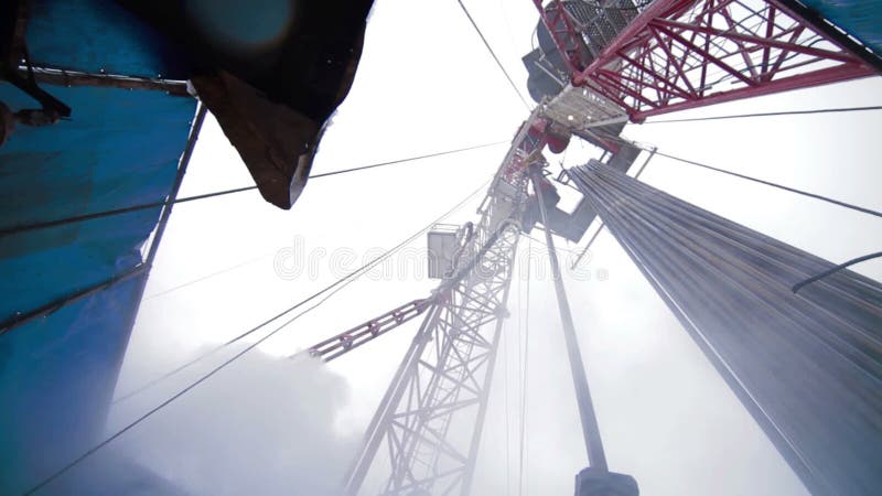 Drilling rig Winter stock video. Video of laborer, penetration - 63563839
