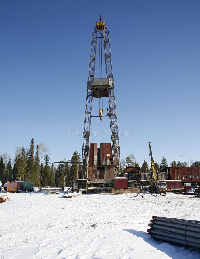 Oil Drilling Rig. Oil Industry Equipment. Stock Image - Image of ...
