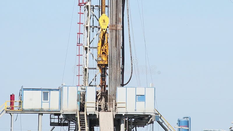 Oil Drilling Rig with Top Drive System Stock Video - Video of outdoor ...