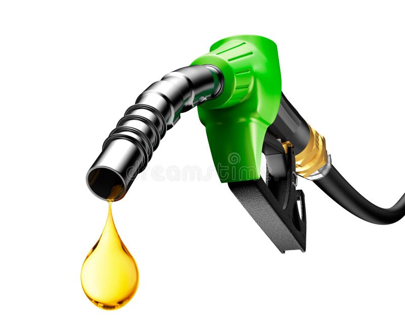 Oil Dripping from a Gasoline Pump Stock Illustration - Illustration of ...