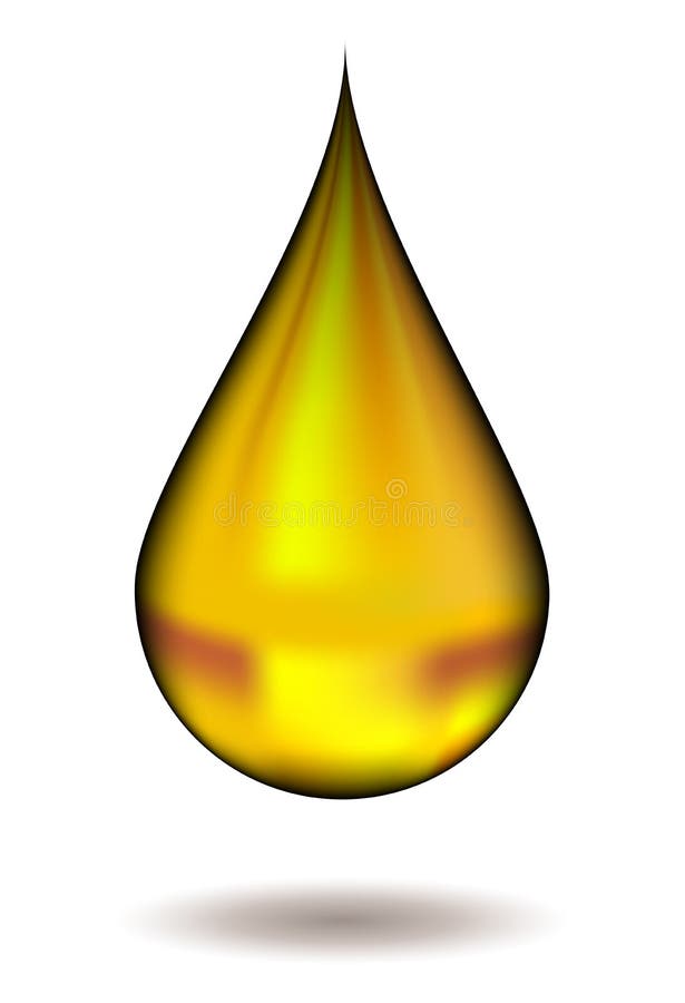 Oil Drops Symbol Representing Fuel and Energy Stock Illustration ...