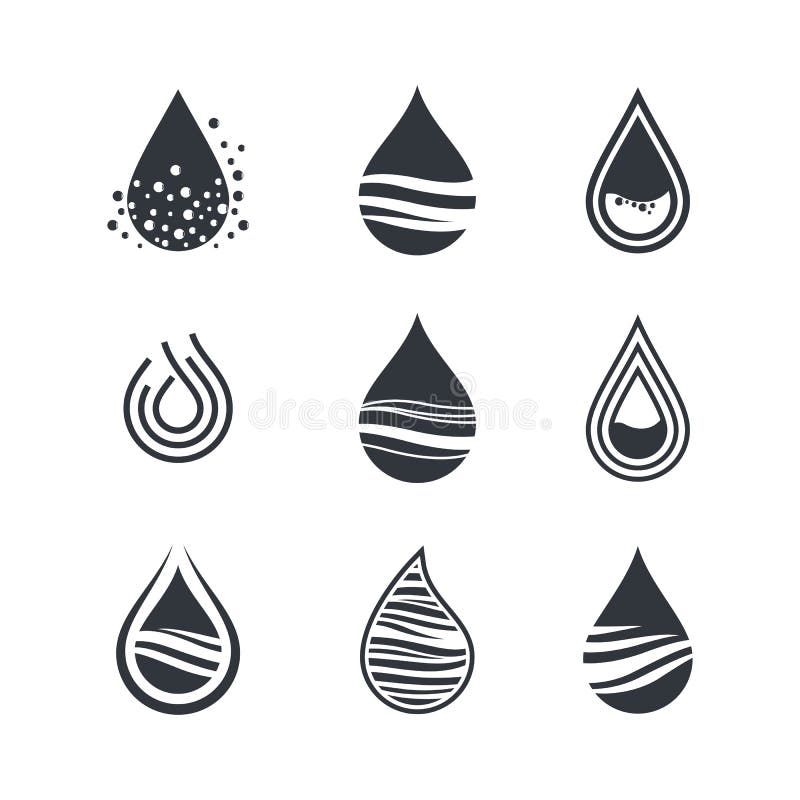 Oil Drop Icon Vector Illustration Stock Vector - Illustration of clean ...