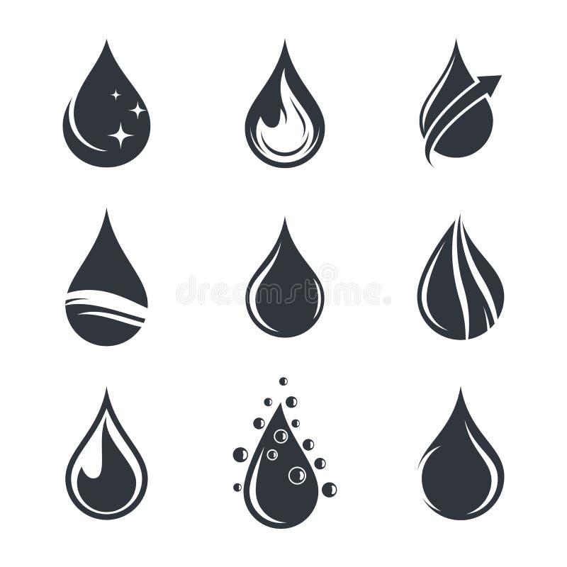 Oil Drop Icon Vector Illustration Stock Vector - Illustration of ...