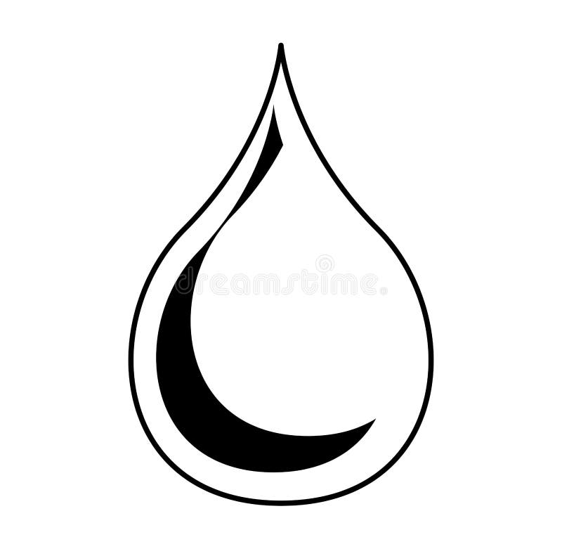 Oil Drop Isolated Icon Design Stock Illustration - Illustration of ...