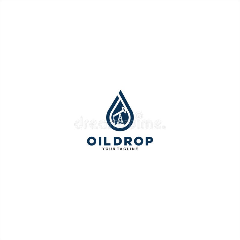 Oil Drop Logo Template Design Stock Vector - Illustration of minimalist ...