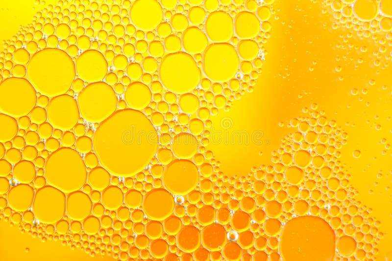 Oil Drops Floating in Water Abstract Multi Color Background. Stock ...