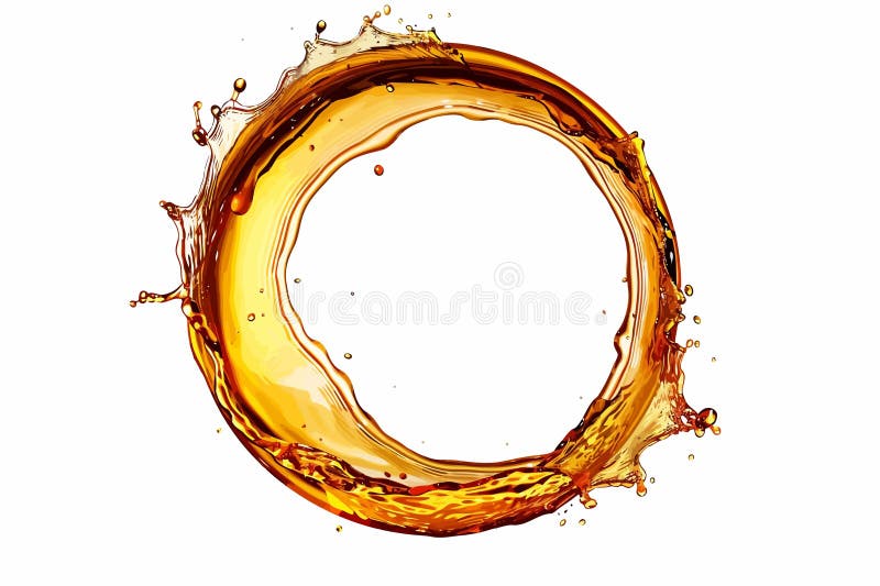 Oil Drops Splash Oil Circle Droplets with Realistic L Isolated Vector ...