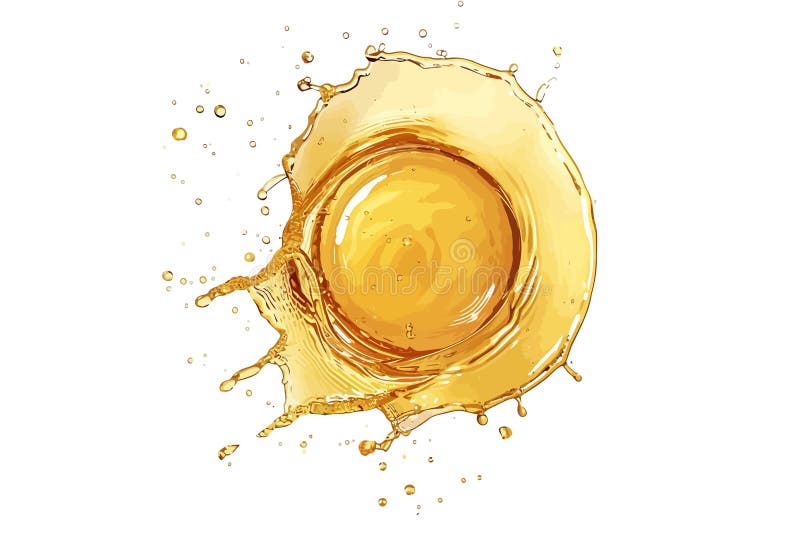 Oil Drops Splash Oil Circle Droplets with Realistic L Isolated Vector ...