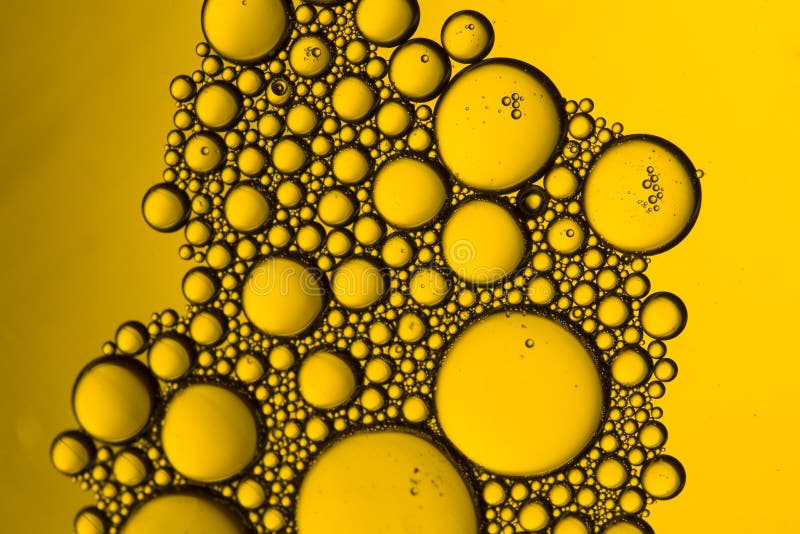 Oil Drops on the Water. Abstract Background Stock Image - Image of ...