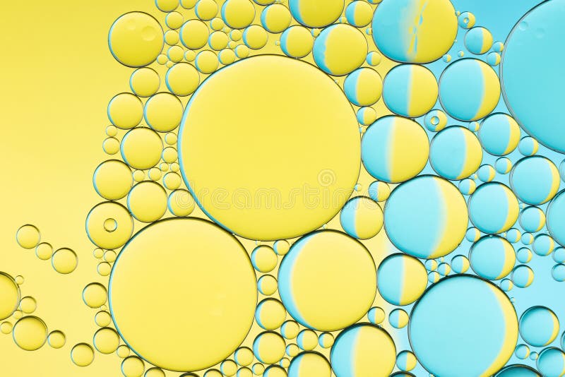 Oil Drops on a Water Surface Stock Image - Image of bubble, effect ...
