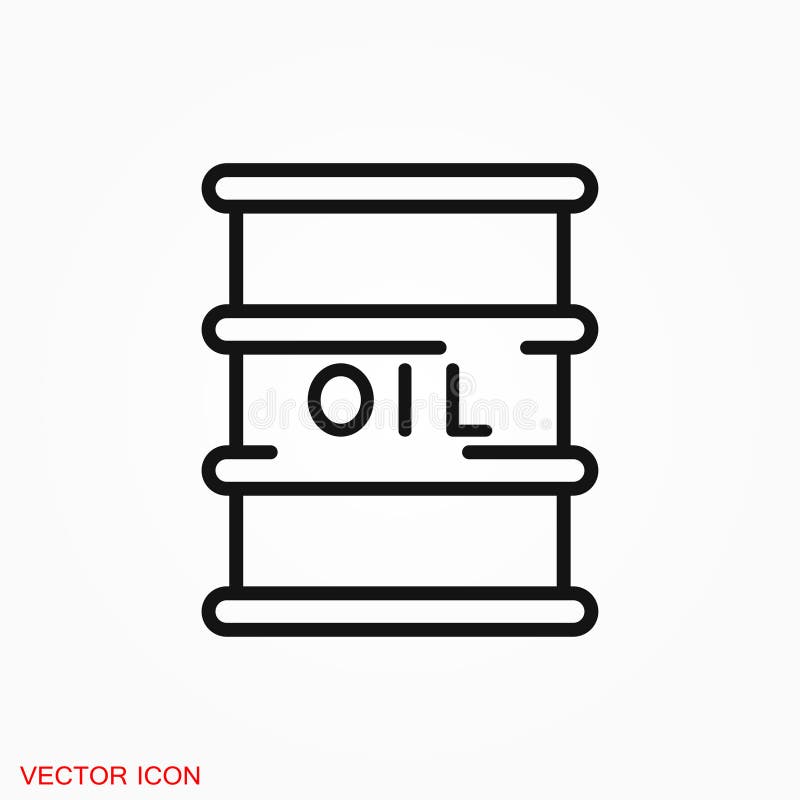 Oil Drum Container Icon Logo, Illustration, Vector Sign Symbol for ...