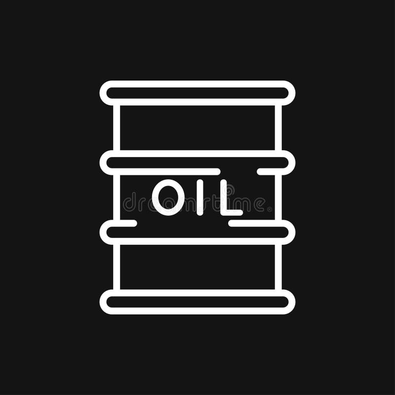 Oil Drum Container Icon Logo, Illustration, Vector Sign Symbol for ...